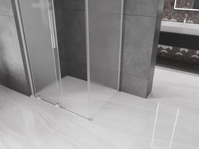 Mexen Velar L, sprchový kout s posuvnými dveřmi 120 x 70 cm, 8mm sklo námraza, chromová, 871-120-070-33-01
