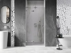 Mexen Lunar L sprchové dveře otevírací levé 110 cm, transparentní, chrom - 834L-110-000-01-00-L