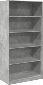 Šatní skříň betonově šedá 100 x 50 x 200 cm dřevotříska 3307732
