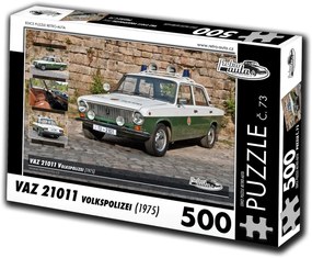 Puzzle retro-auta puzzle č. 73 vaz 21011 volkspolizei (1975) 500 dílků