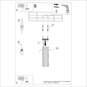 Stropní svítidlo Karbon, 1x okrově červené kovové stínítko, (20 cm)