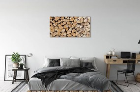 akrylový obraz Wood složení paliva 100x50 cm