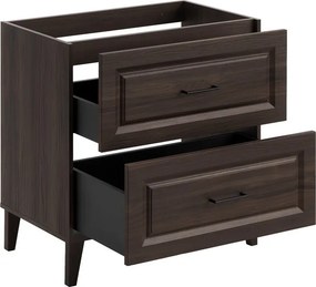 Koupelnová sestava Dorothy s deskou a zrcadlem 80 cm dub ristretto