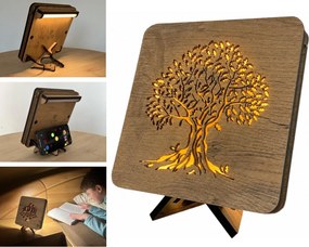 Li-Go "Dub" lampa 19x19cm provedení povrchu: jedle