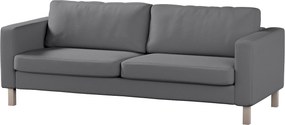 Potah na pohovku IKEA Karlstad, 3-místná, rozkládací barva šedá látka pletený vzor
