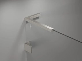 Mexen Lunar-F L, sprchový kout pravý 80 x 80 cm, 8mm čiré sklo, ocelový profil, 836L-080-080-97-00-P
