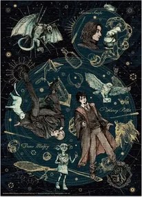 DODO Puzzle Harry Potter: Snape, Harry a Draco / 500 dílků / 33 x 47 c