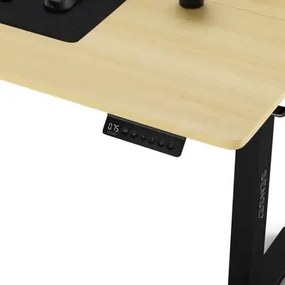 SENSE7 Nojo Pracovní stůl černá-borovice / elektricky nastavitelná výš