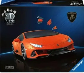Ravensburger 3D Puzzle Iconics: Lamborghini Huracán Evo oranžové / 108