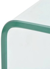 vidaXL Konferenční stolek tvrzené sklo 98x45x30 cm čiré
