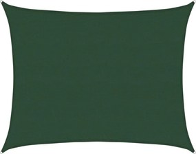 Plachta proti slunci 160 g/m² tmavě zelená 6 x 8 m HDPE 311470