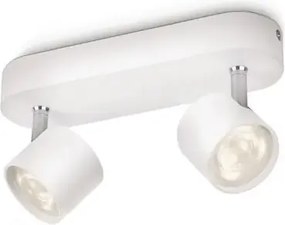 Philips Star 2x4.5W bílá / LED Bodové svítidlo / 2700K / 1000 lm / IP2