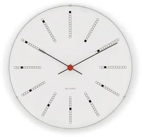 Nástěnné hodiny Bankers White 29 cm Arne Jacobsen Clocks
