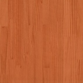 vidaXL Rám postele 135 x 190 cm Double masivní borové dřevo [835857] Barva: Voskově hnědá