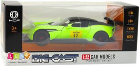 LEAN Toys Sportovní auto na setrvačník se světly a zvuky zelené 1:22