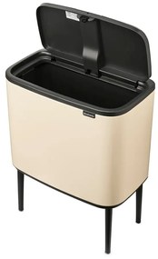 Béžový dotykový ocelový odpadkový koš 36 l Bo Touch Bin – Brabantia