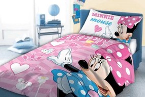 FARO Povlečení do postýlky Minnie Sweet Bavlna 100/135, 40/60 cm