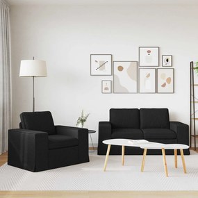 Set pohovek 2 ks Černá textil 3407502