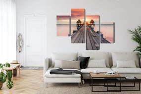 Vícedílný obraz Mlžné Moře Nedostatek Nedostatek Plátno Canvas 240x150