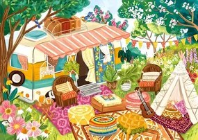 MAGNOLIA Puzzle Boho kempování / 1000 dílků / 68 x 48 cm