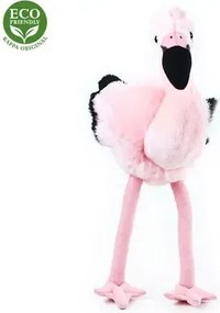 RAPPA Plyšový plameňák 34 cm / ECO-FRIENDLY / od 0 měsíců