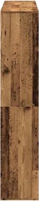 Knihovna old wood 132 x 29 x 141,5 cm kompozitní dřevo 3310314