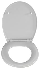 WENKO 22402100-WC sedátko SAMOS 44,5x37,5 cm šedá/stříbrná
