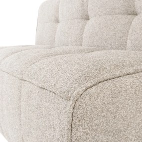 Béžová polstrovaná lavice z textilie bouclé Cluster – vtwonen