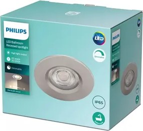 Philips Dive nikl / Podhledové LED svítidlo / 1x5W / 350lm / 2700K / I