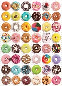 EUROGRAPHICS Puzzle Donuty / 1000 dílků / 48 x 68 cm