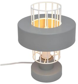 Helam Stolní lampa VOLTA 1xE27/60W/230V šedá HE1334