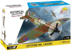 Cobi 5868 ii ww spitfire mk. i n3200, 1:48, 146 k