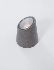 NV 9470581 Venkovní sloupkové svítidlo FOX tmavě šedý pískovec skleněný difuzor GU10 1x7W 100-240V bez žárovky IP65 - NOVA LUCE