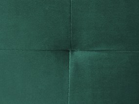 Levá sametová rohová pohovka zelená NORREA Beliani