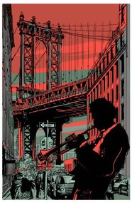 Ilustrace jazz trumpet player in brooklyn, isaxar