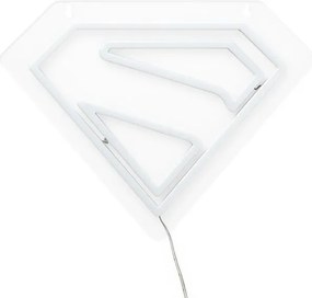 Paladone LED světlo na stěnu Superman - Neon logo Čirá