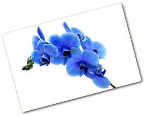 Wallmuralia Deska na krájení tvrzená Modrá orchidej 80x52 cm