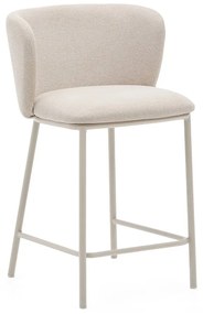 Béžová barová židle (výška sedáku 65 cm) Ciselia – Kave Home