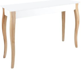 Bílý toaletní stolek se zrcadlem Ragaba Dressing Table, délka 105 cm