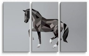 Sablio Obraz - 3-dílný Kůň - 120x80 cm