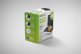 ECG S 1370 Waffle bílá / vaflovač / 700W / 2 vafle / nepřilnavý povrch