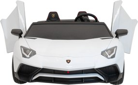 Ramiz Elektrické autíčko Lamborghini Aventador SV pro 2 děti bílé