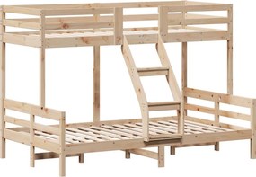 Patrová postel 80 x 200/120 x 200 cm masivní borové dřevo 3207161
