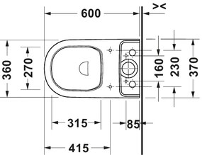 Duravit 20600900002 - WC kombi D-CODE keramika/lesklá bílá