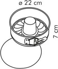 TESCOMA Forma na dort a bábovku rozkládací DELÍCIA ø 22 cm