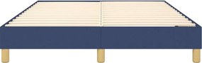 Rám postele s boxspringem modrý 140 x 190 cm textil 3120612