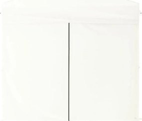 vidaXL Skládací party stan s bočními stěnami 2 x 2 m [93503] Barva: krémová