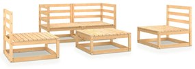 5dílná zahradní sedací souprava masivní borové dřevo,  3075384