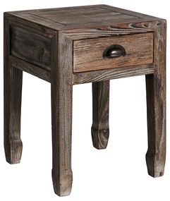 Noční stolek xiliar 51 x 39 cm hnědý MUZZA