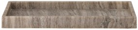Šedý mramorový servírovací podnos Bloomingville Majsa 38 x 18 cm